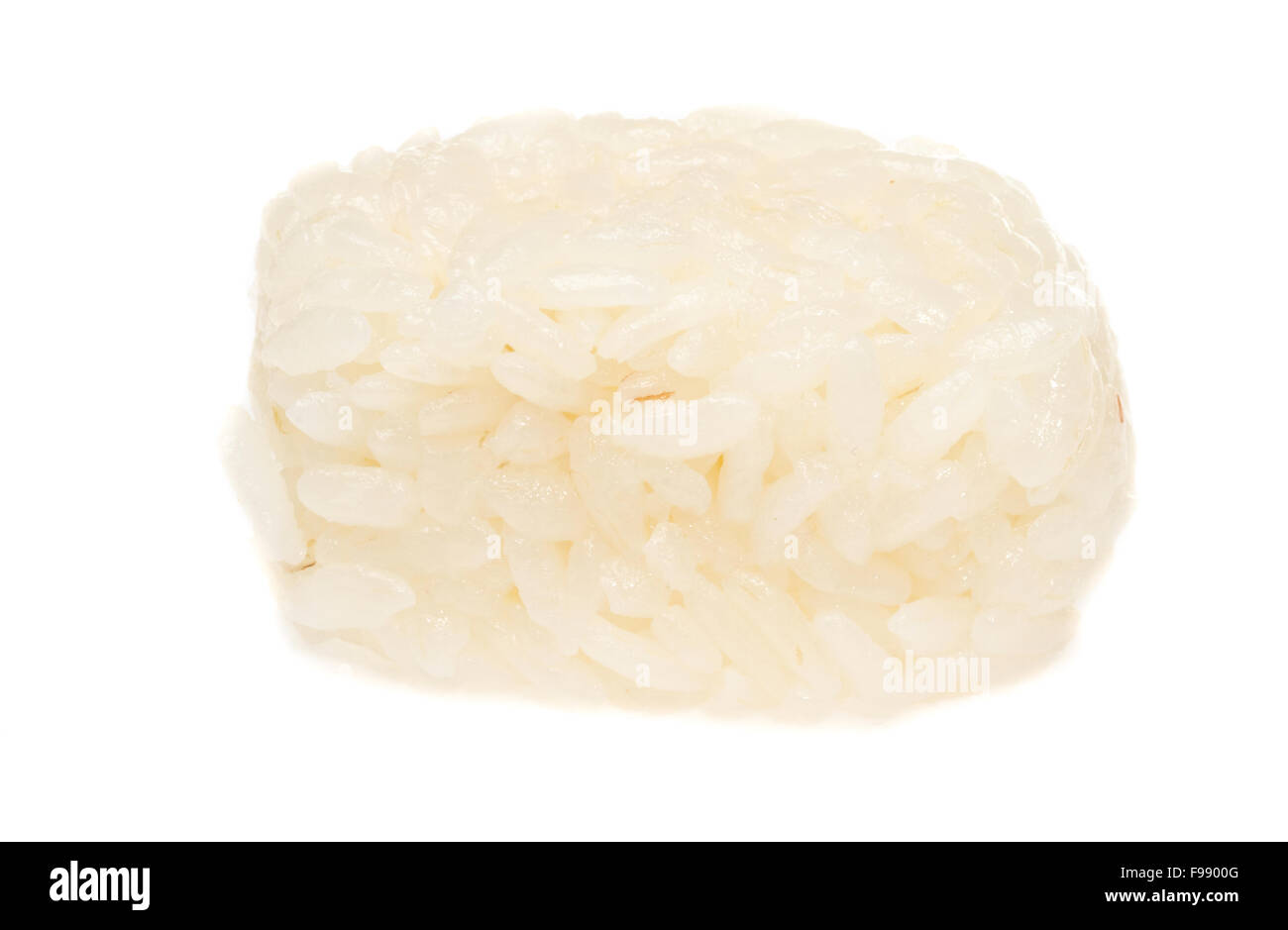 The boiled Chinese rice on a white background Stock Photo - Alamy