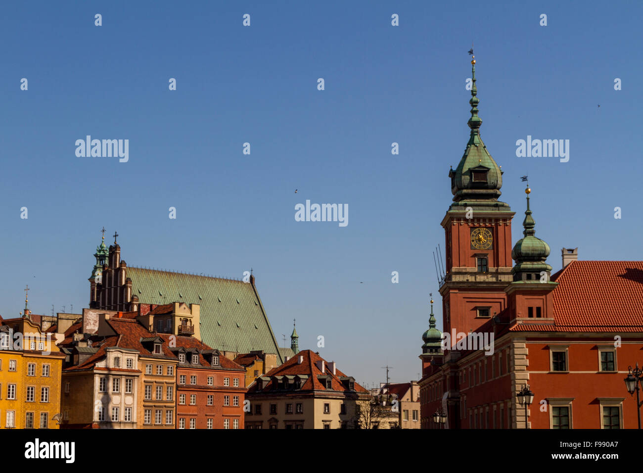 Warsaw, Poland. Old Town - famous Royal Castle. UNESCO World Heritage ...