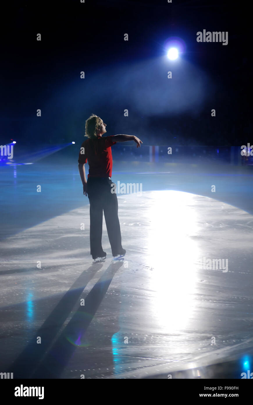 While an ice-skating show Stock Photo - Alamy