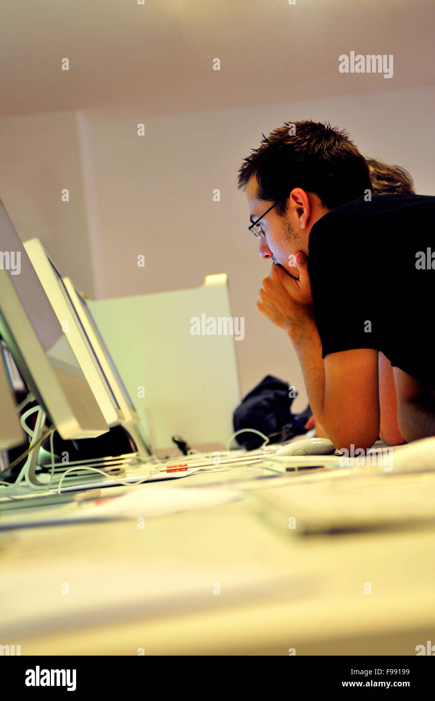 A day at the office Stock Photo - Alamy