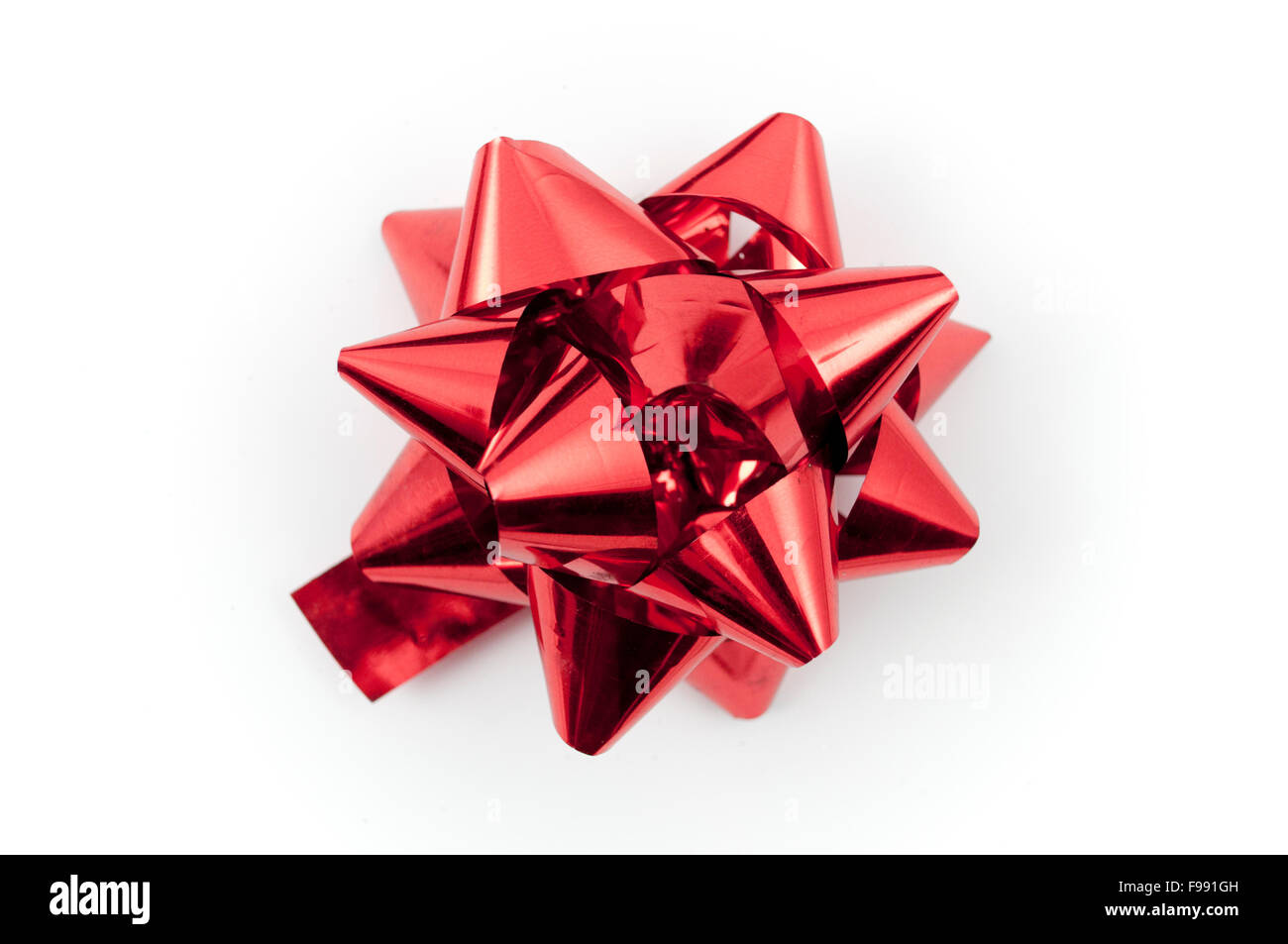 Red bow gift Stock Photo - Alamy