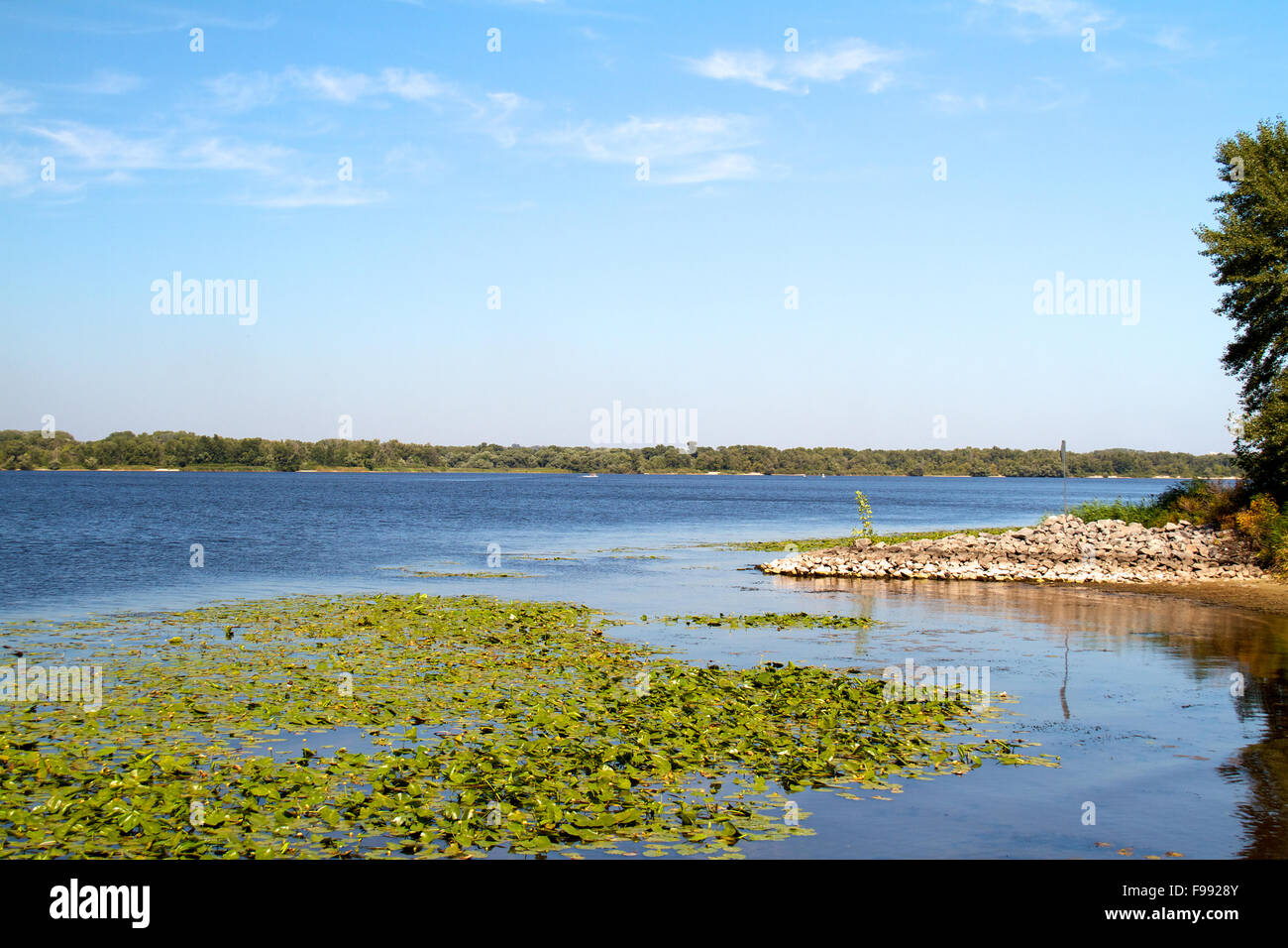 Dnipro river coast in Ukraine Stock Photo - Alamy