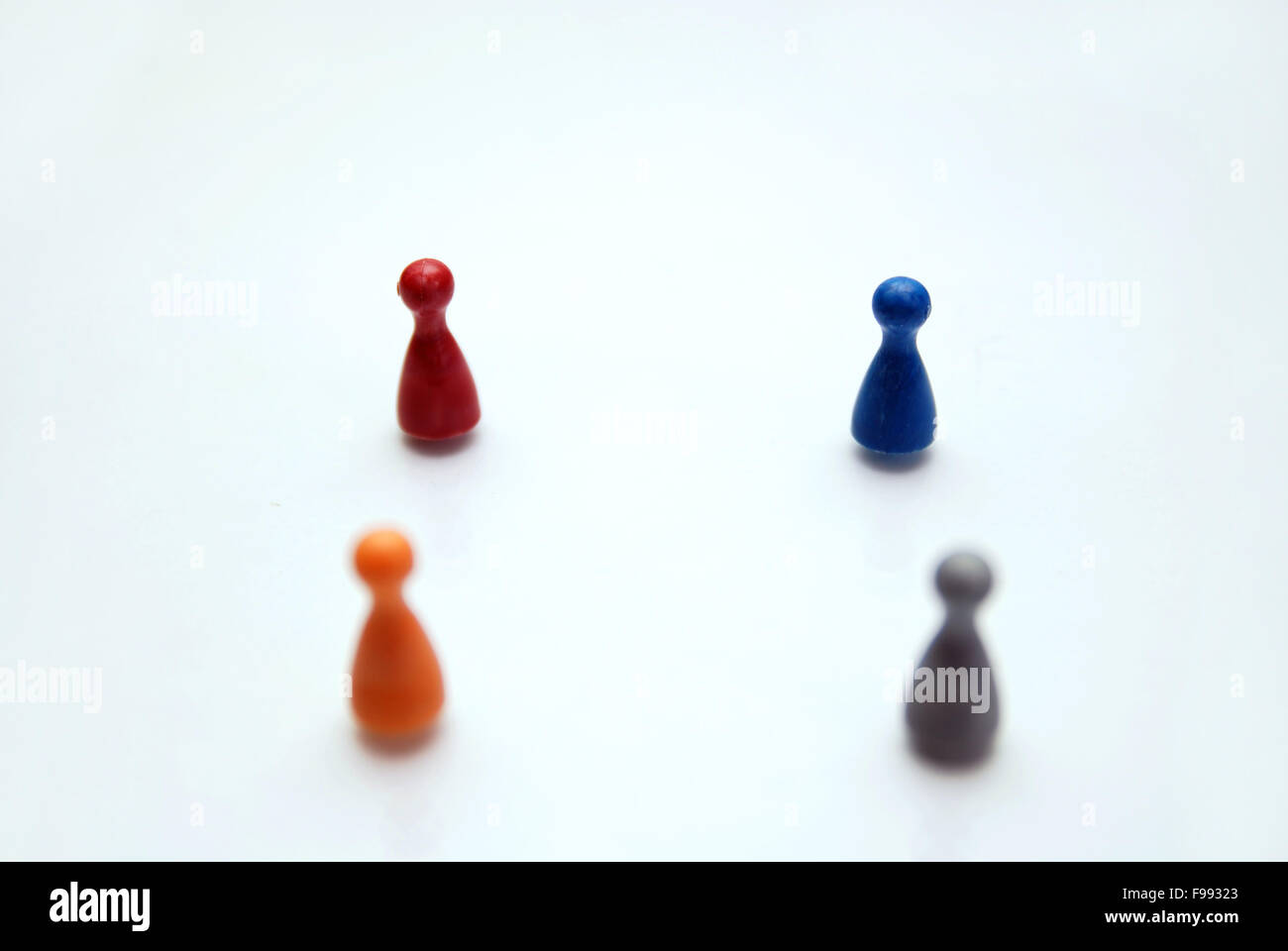 Concept of a multi-colored crowd Stock Photo - Alamy