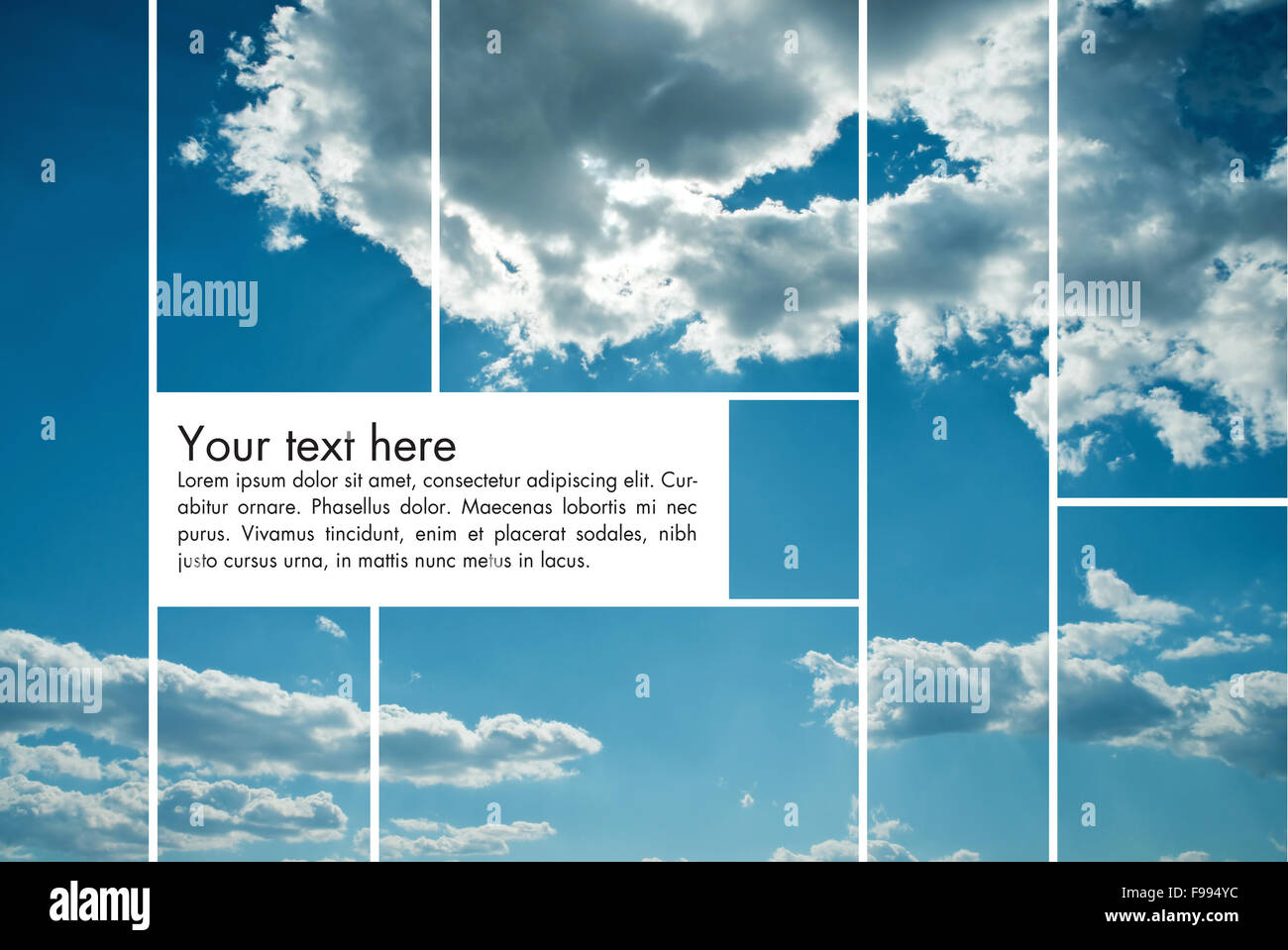 Blue Sky Template Stock Photo - Alamy