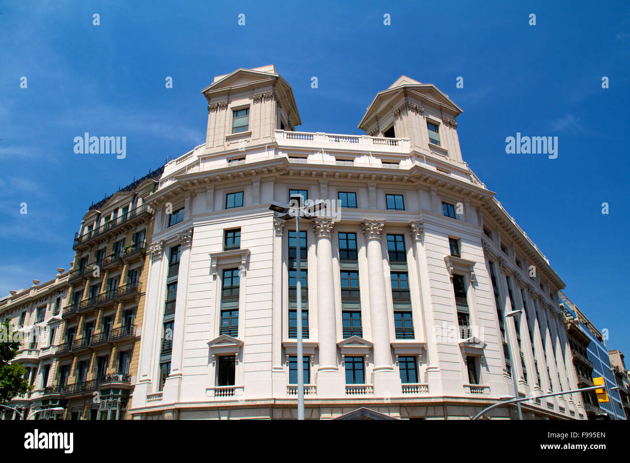 Aerial view of Barcelona and its skyline, Spain Stock Photo - Alamy