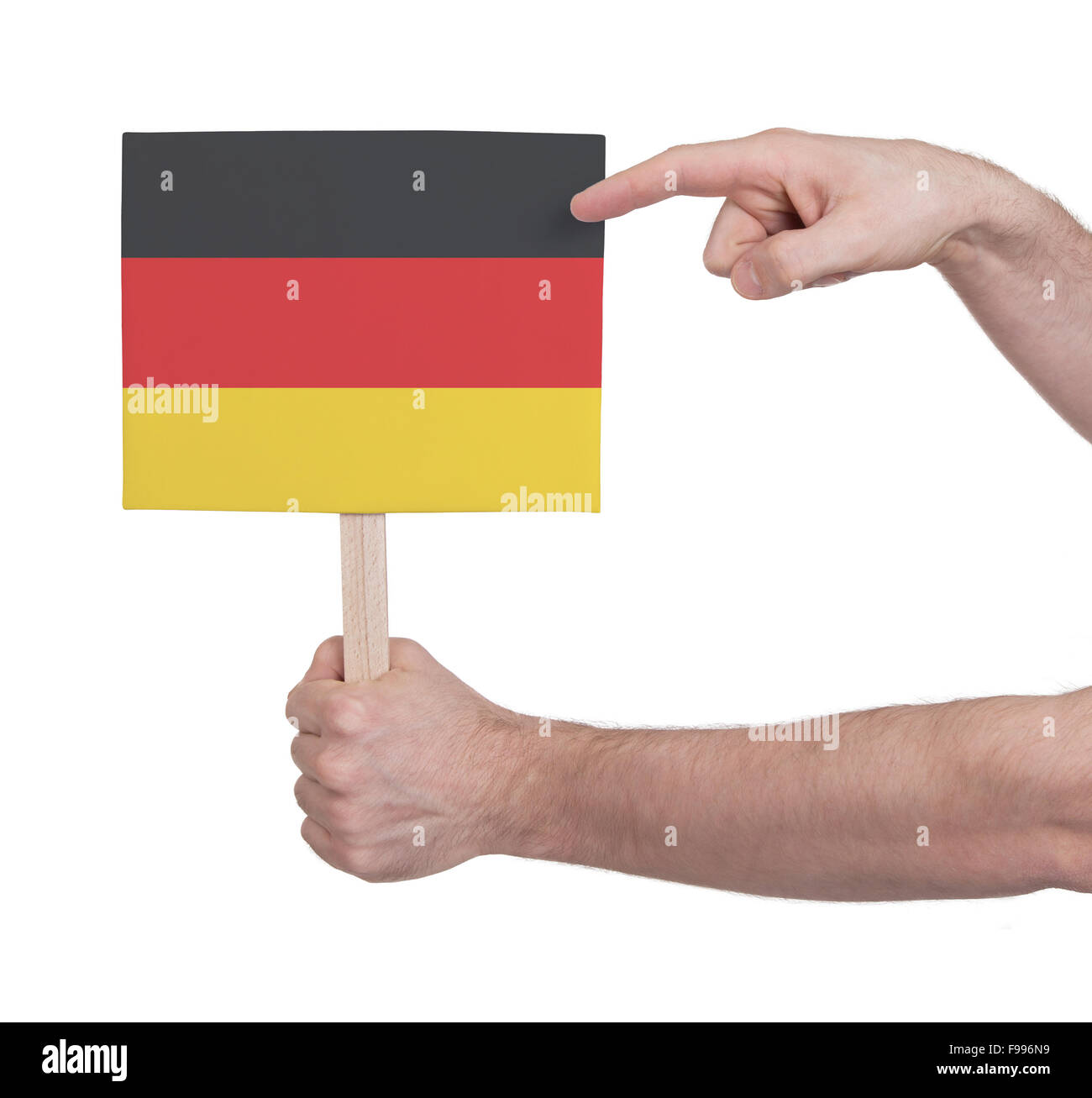 Hand holding flag germany hi-res stock photography and images - Alamy