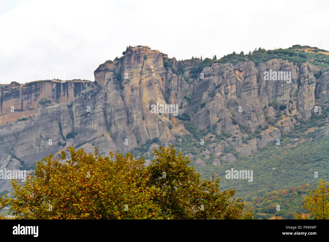 Meteora cliffs and monasteries Stock Photo - Alamy