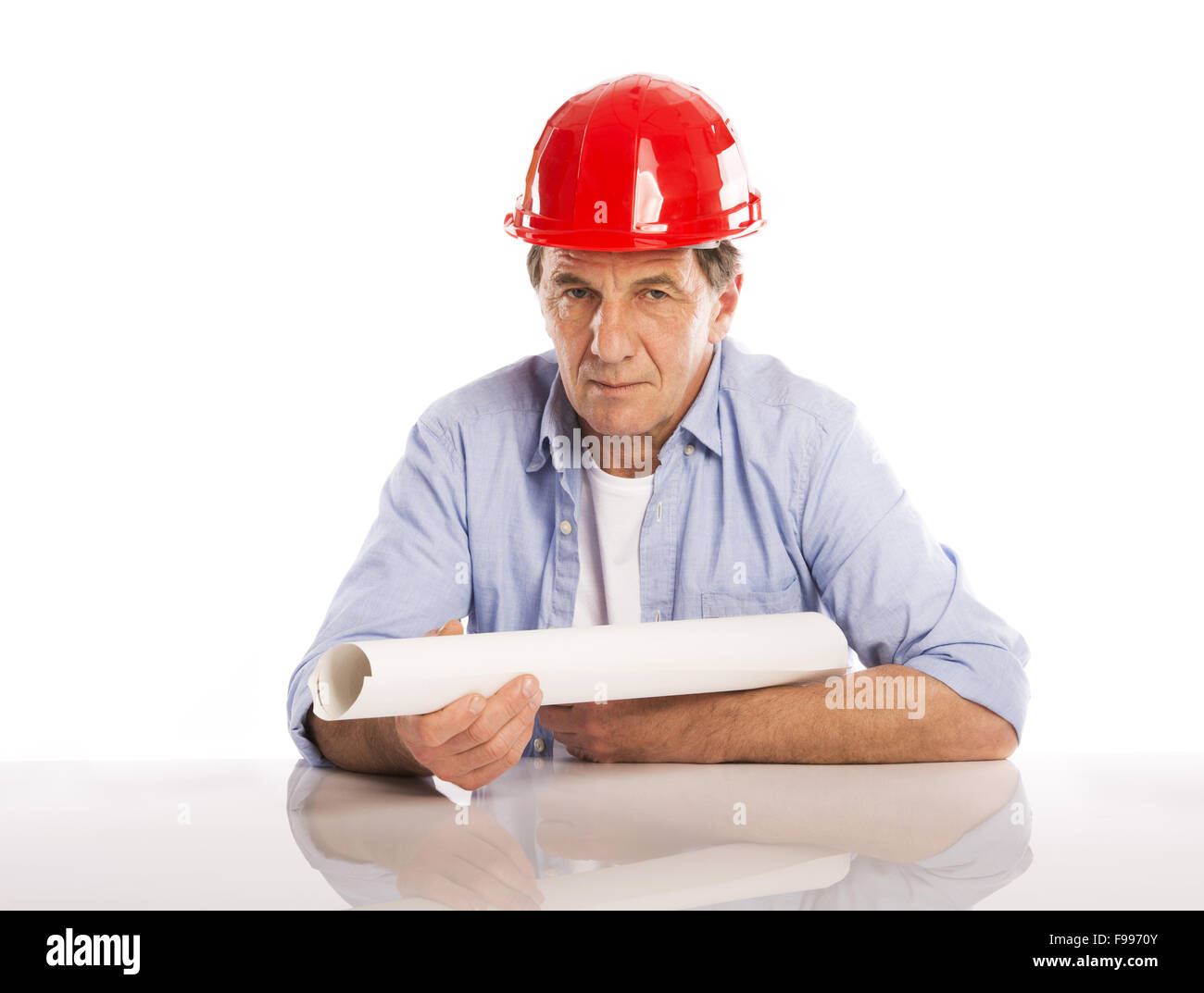 Construction holding building plans hi-res stock photography and images ...