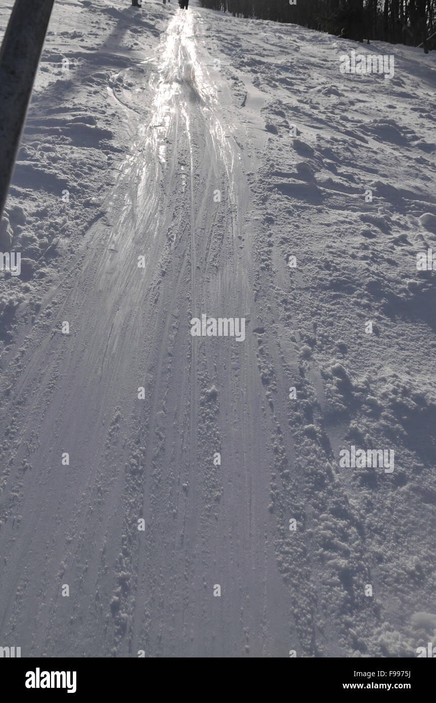 beautiful winter season landscape with ice snow and hard winds Stock ...