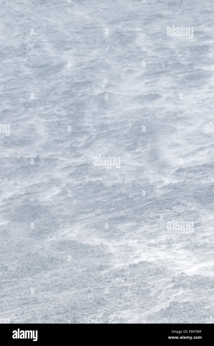 beautiful winter season landscape with ice snow and hard winds Stock ...