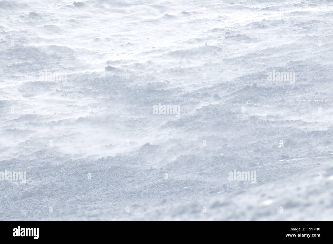 beautiful winter season landscape with ice snow and hard winds Stock ...