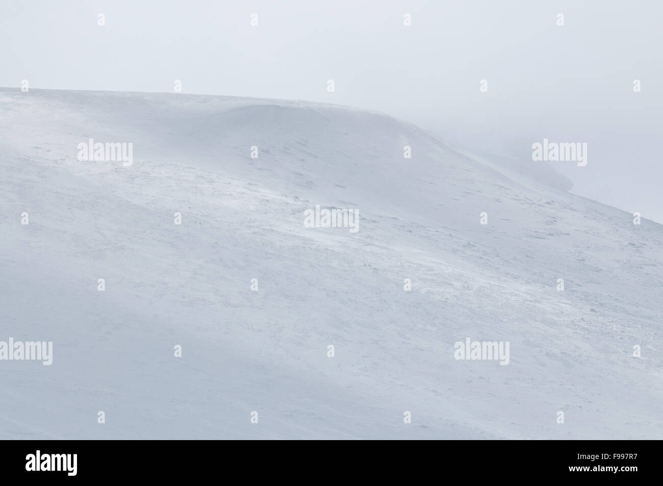 beautiful winter season landscape with ice snow and hard winds Stock ...