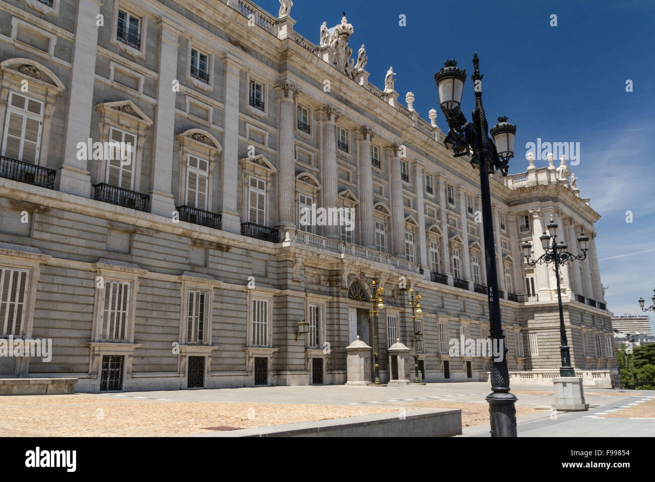 Royal Palace at Madrid Spain - architecture background Stock Photo - Alamy