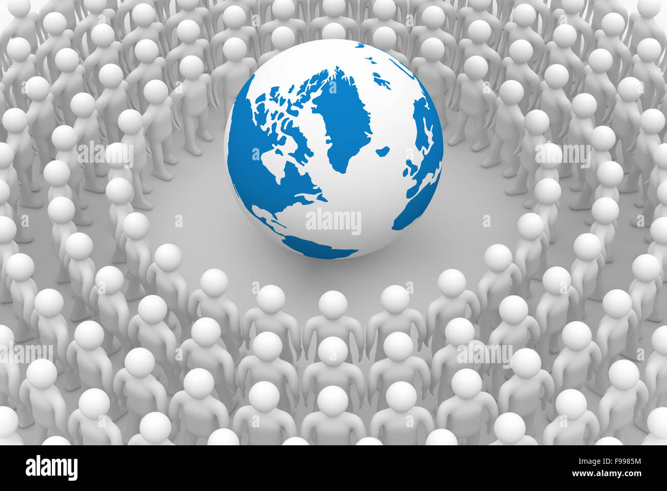 Conceptual image of teamwork. 3D image Stock Photo - Alamy