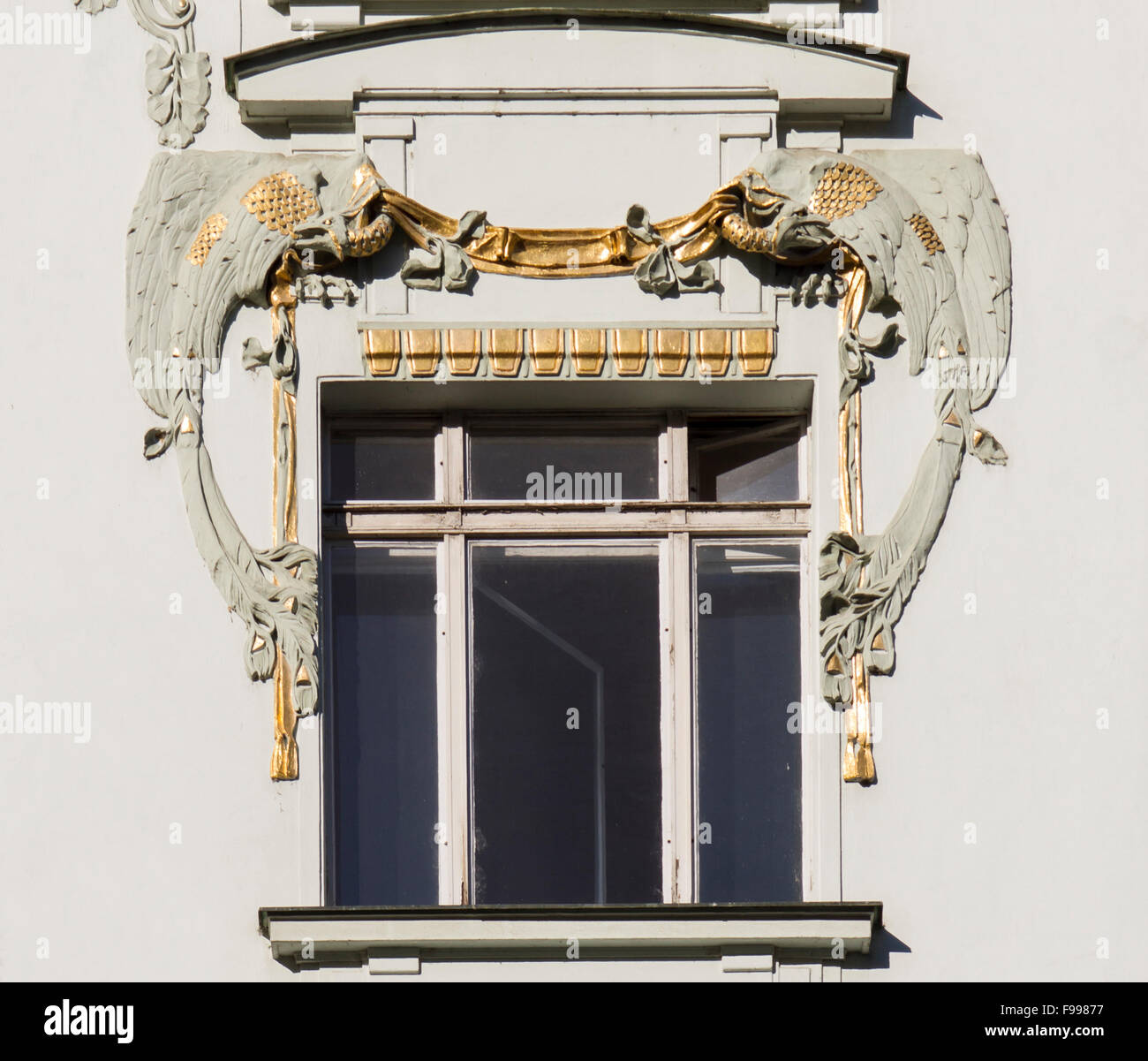 Classical Window in Prague, Czech Republic Stock Photo - Alamy