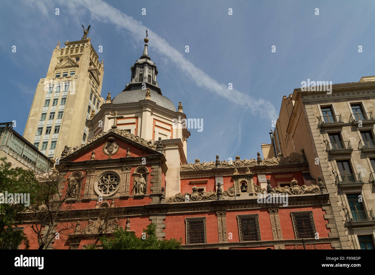Street View in Madrid Stock Photo - Alamy