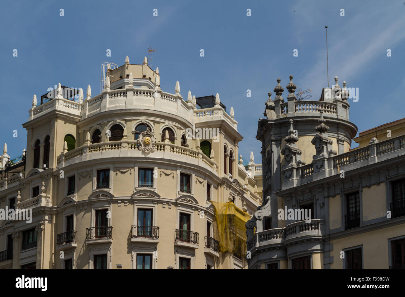 Street View in Madrid Stock Photo - Alamy