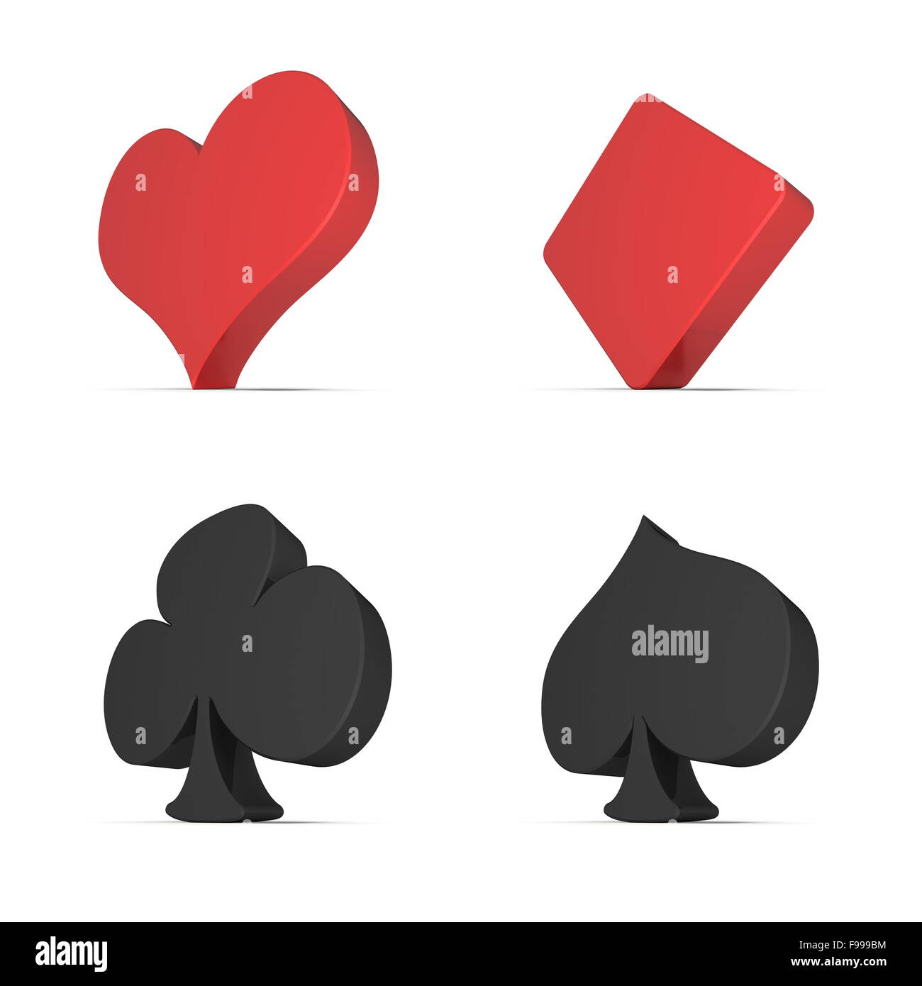 Classic Club Card Signs Stock Photo - Alamy