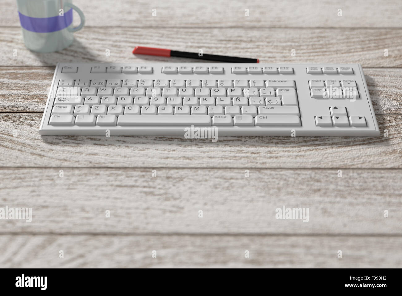Spanish keyboard hi-res stock photography and images - Alamy