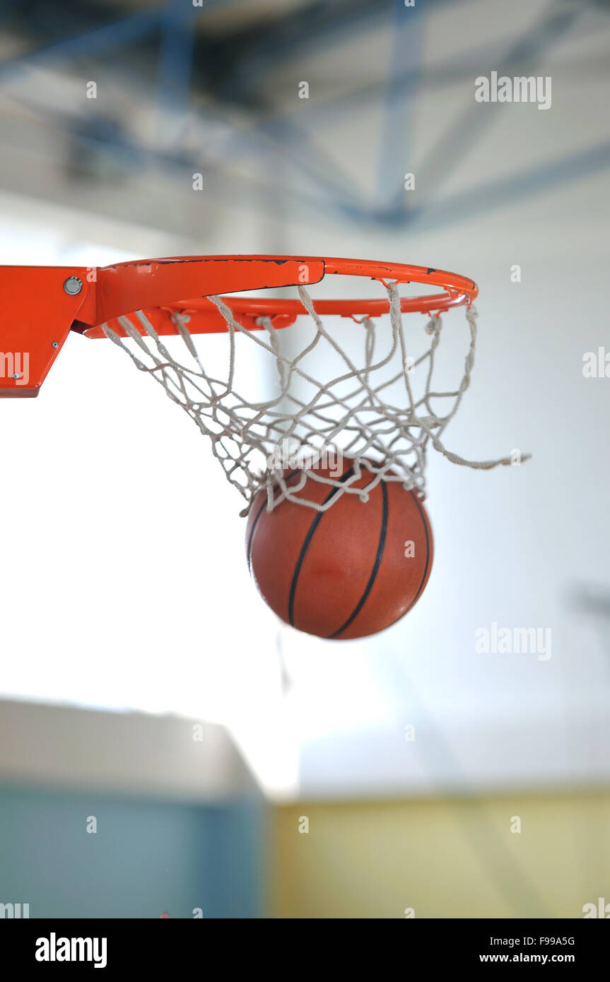 basketball ball indoor at school and gym Stock Photo - Alamy