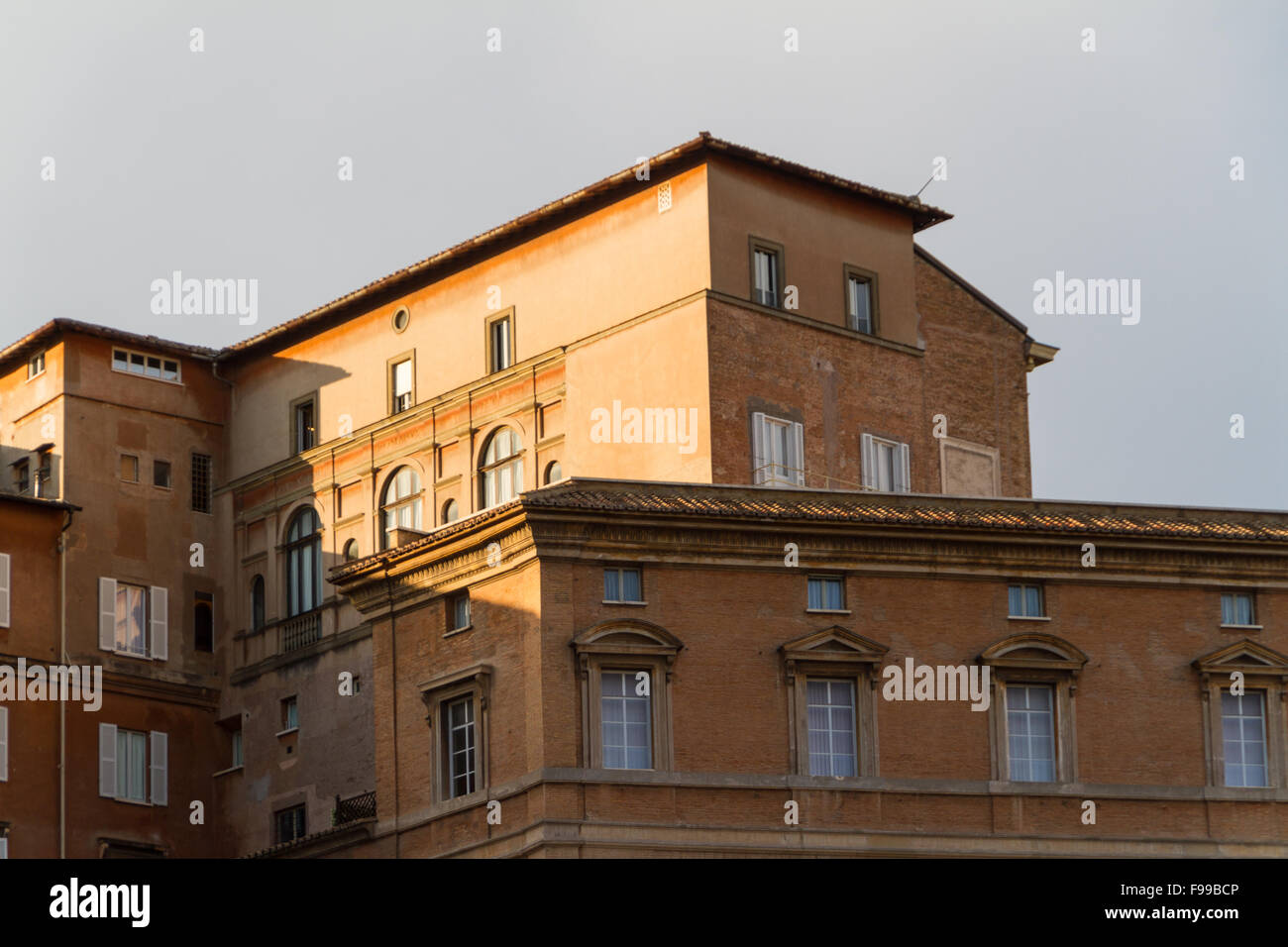 Buildings in Vatican, the Holy See within Rome, Italy. Part of Saint ...