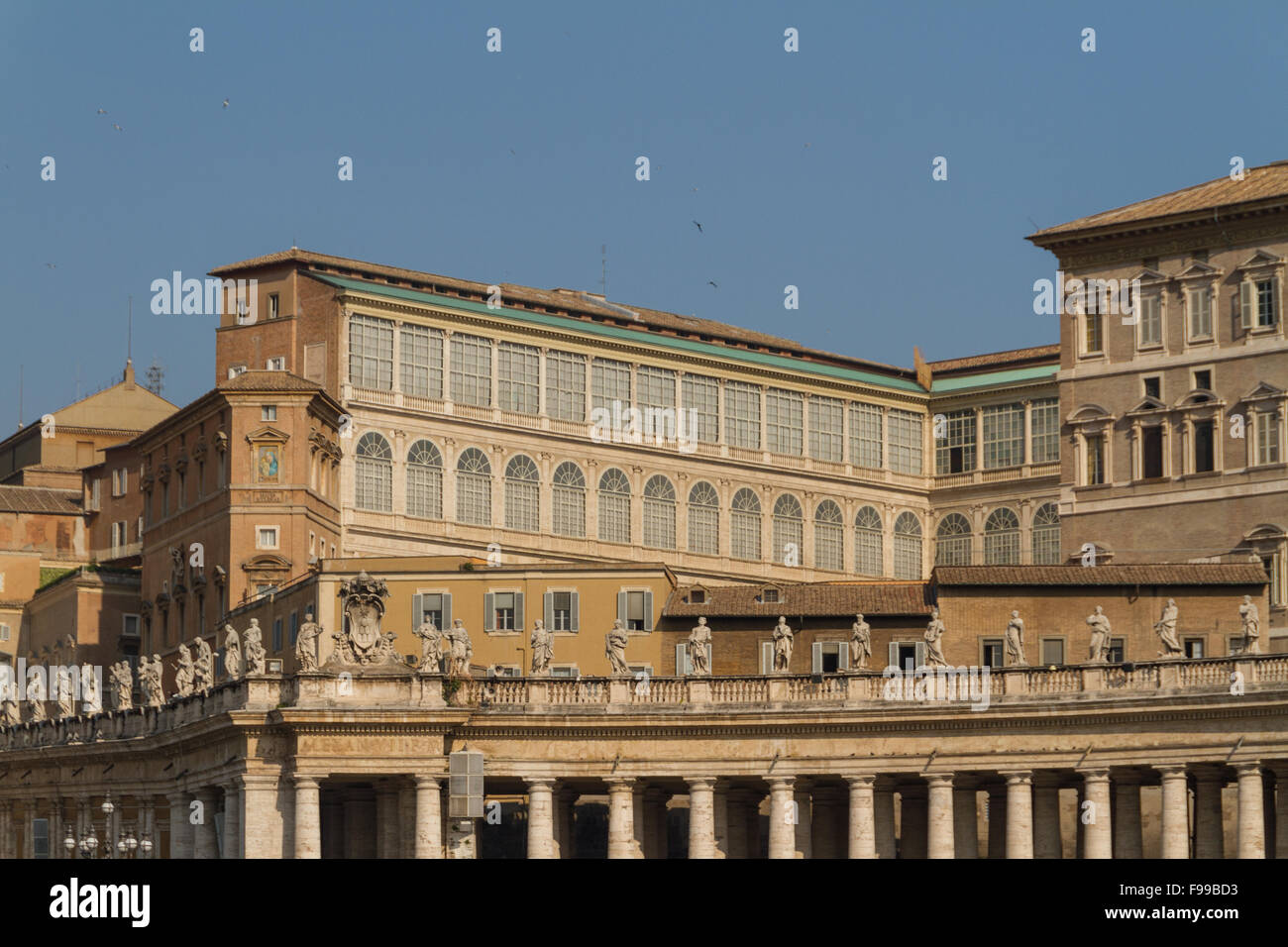 Buildings in Vatican, the Holy See within Rome, Italy. Part of Saint ...
