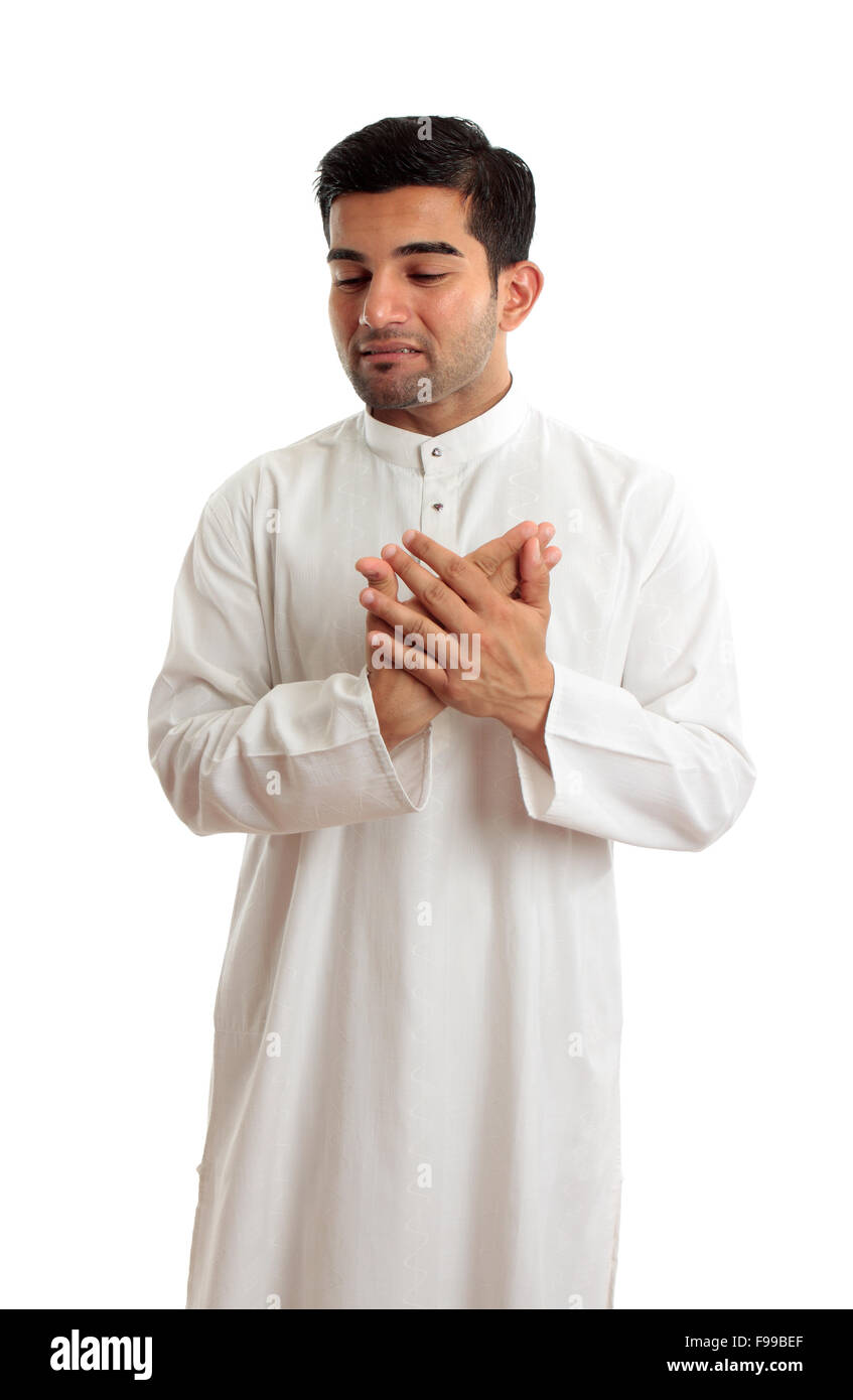 Worried stressed sad arab man Stock Photo - Alamy