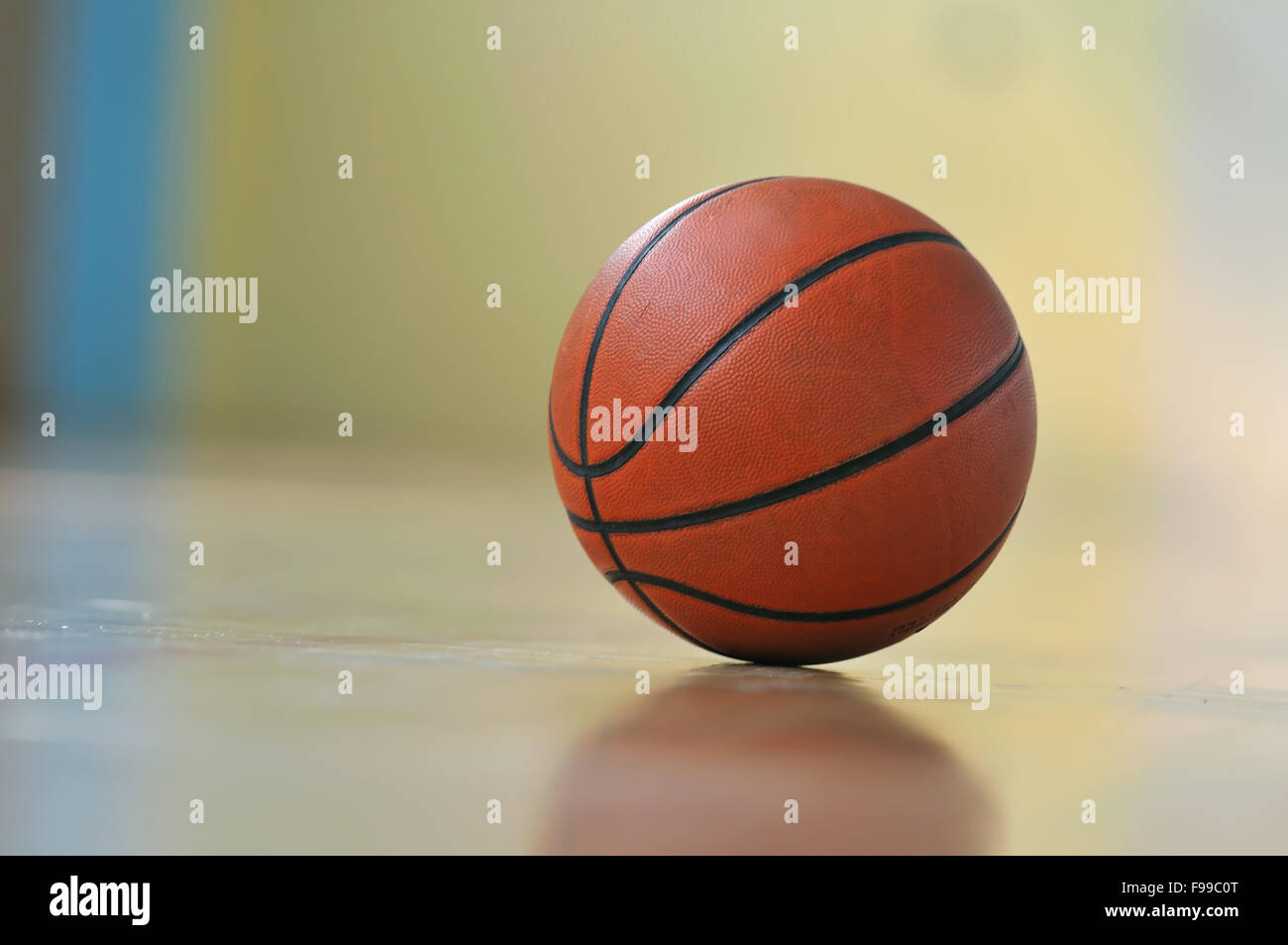 basketball ball indoor at school and gym Stock Photo - Alamy