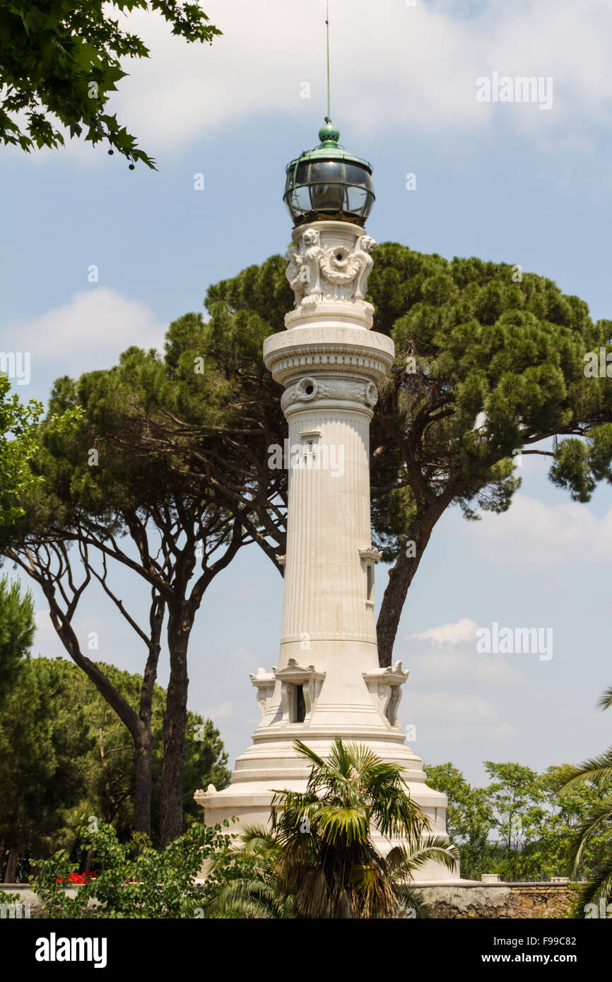 small lighthouse between the trees in Rome, Italy Stock Photo - Alamy