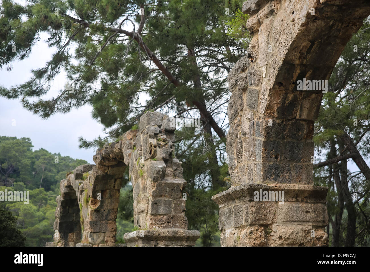 Ancient Phaselis ruins in Turkey Kemer Antalya Stock Photo - Alamy