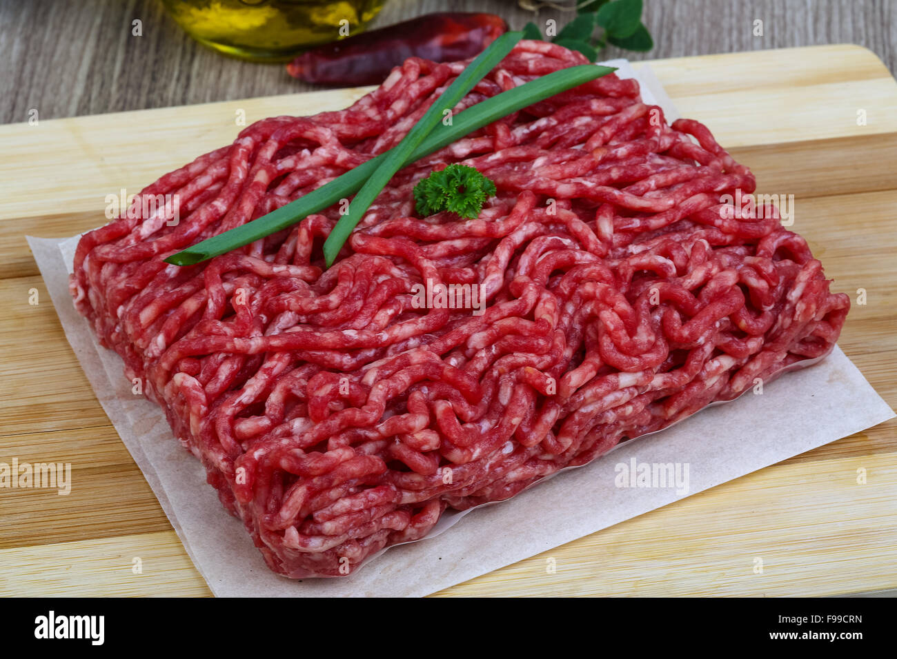 Raw Minced beef meat - ready for cooking Stock Photo - Alamy