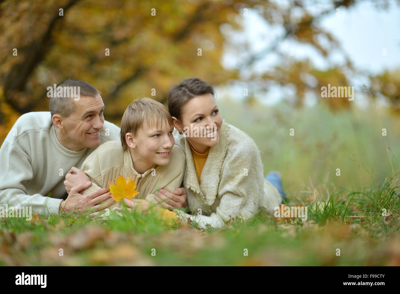 Nice happy family Stock Photo - Alamy