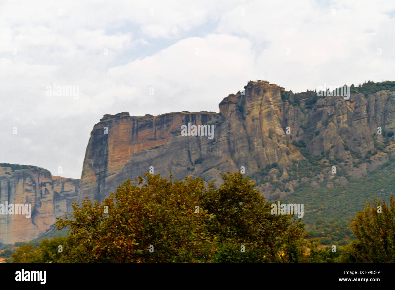 Meteora cliffs and monasteries Stock Photo - Alamy