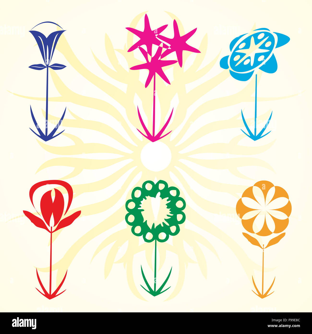 Leafy wallpaper retro hi-res stock photography and images - Alamy