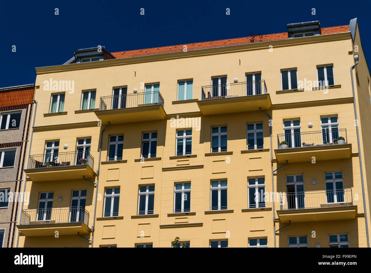 Row of Buildings in Berlin, Germany Stock Photo - Alamy