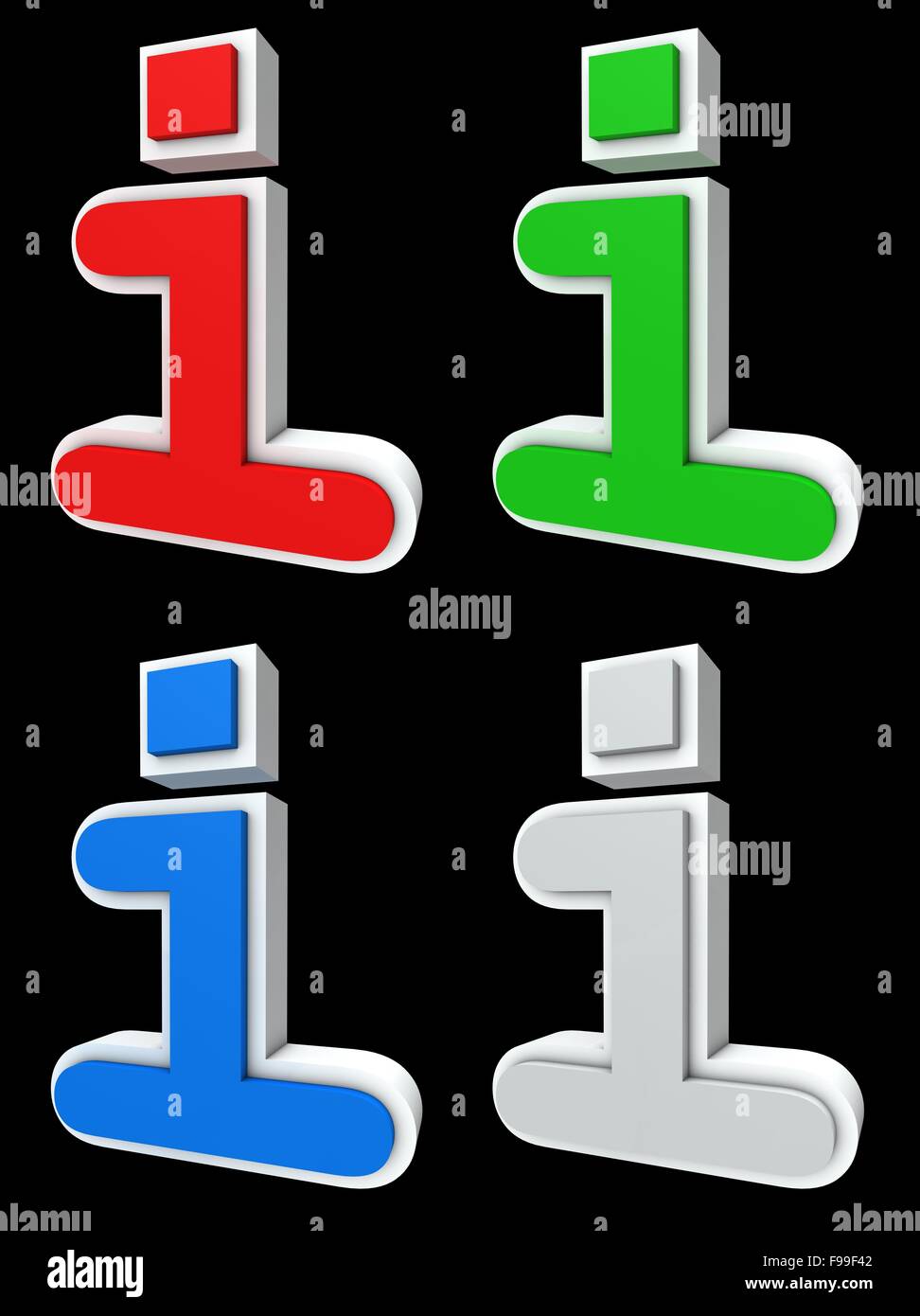 Symbol Information Letter i Stock Photo - Alamy