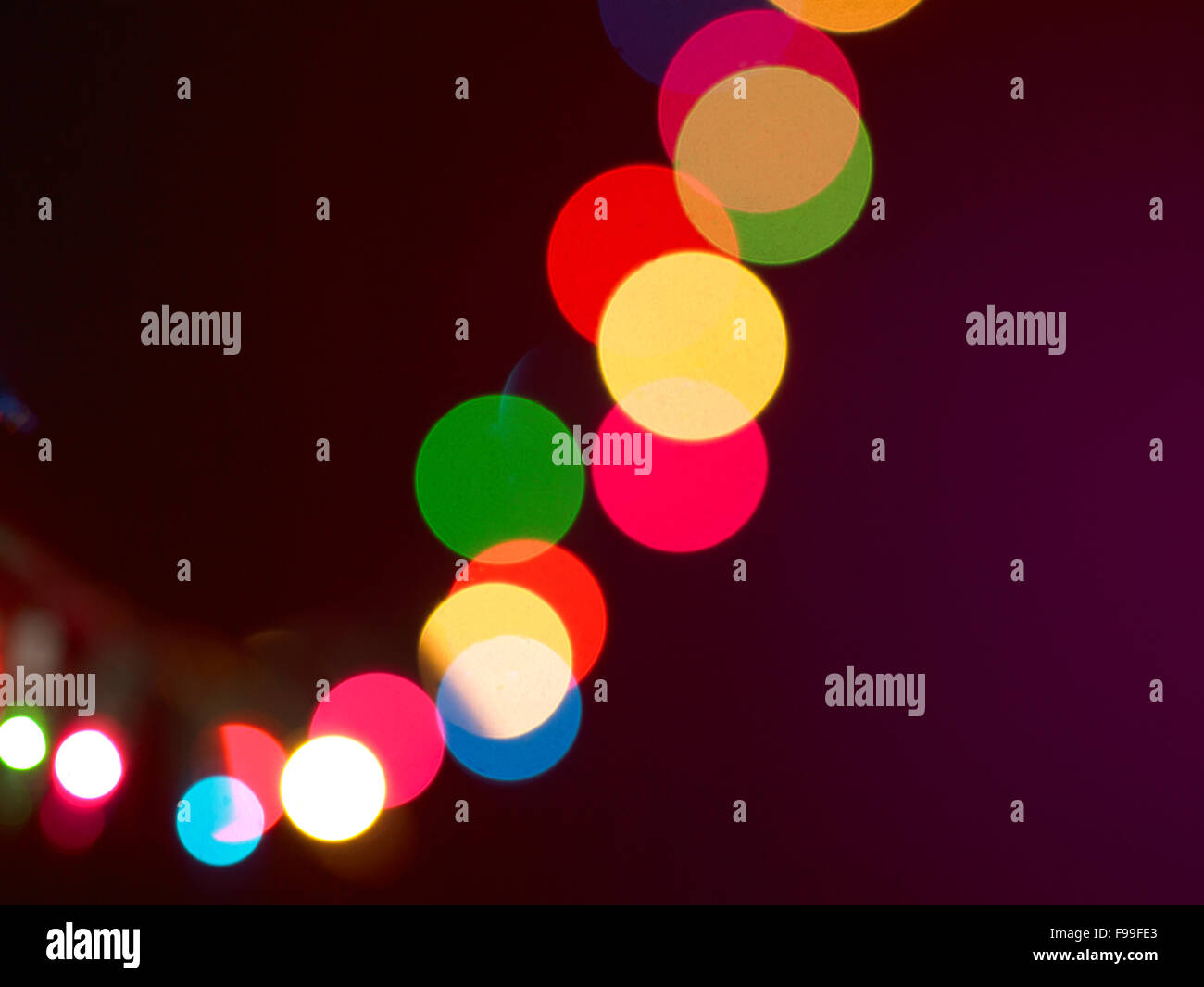 Colorful circles of light abstract background Stock Photo - Alamy