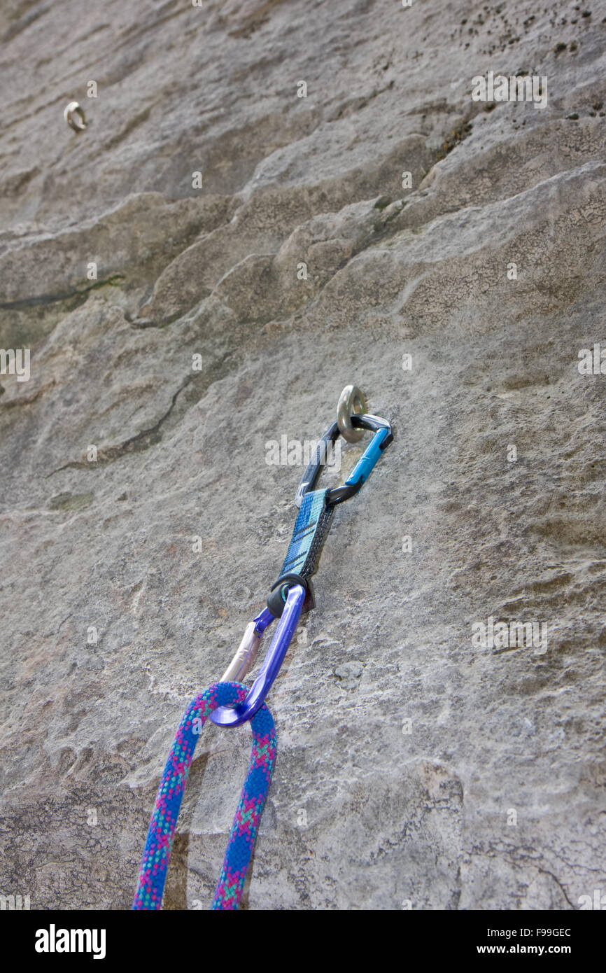 climbing gear at the rock Stock Photo - Alamy