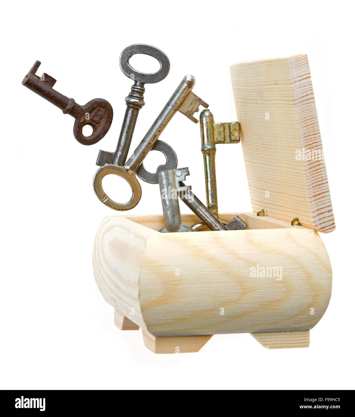 Keys out of the box Stock Photo - Alamy