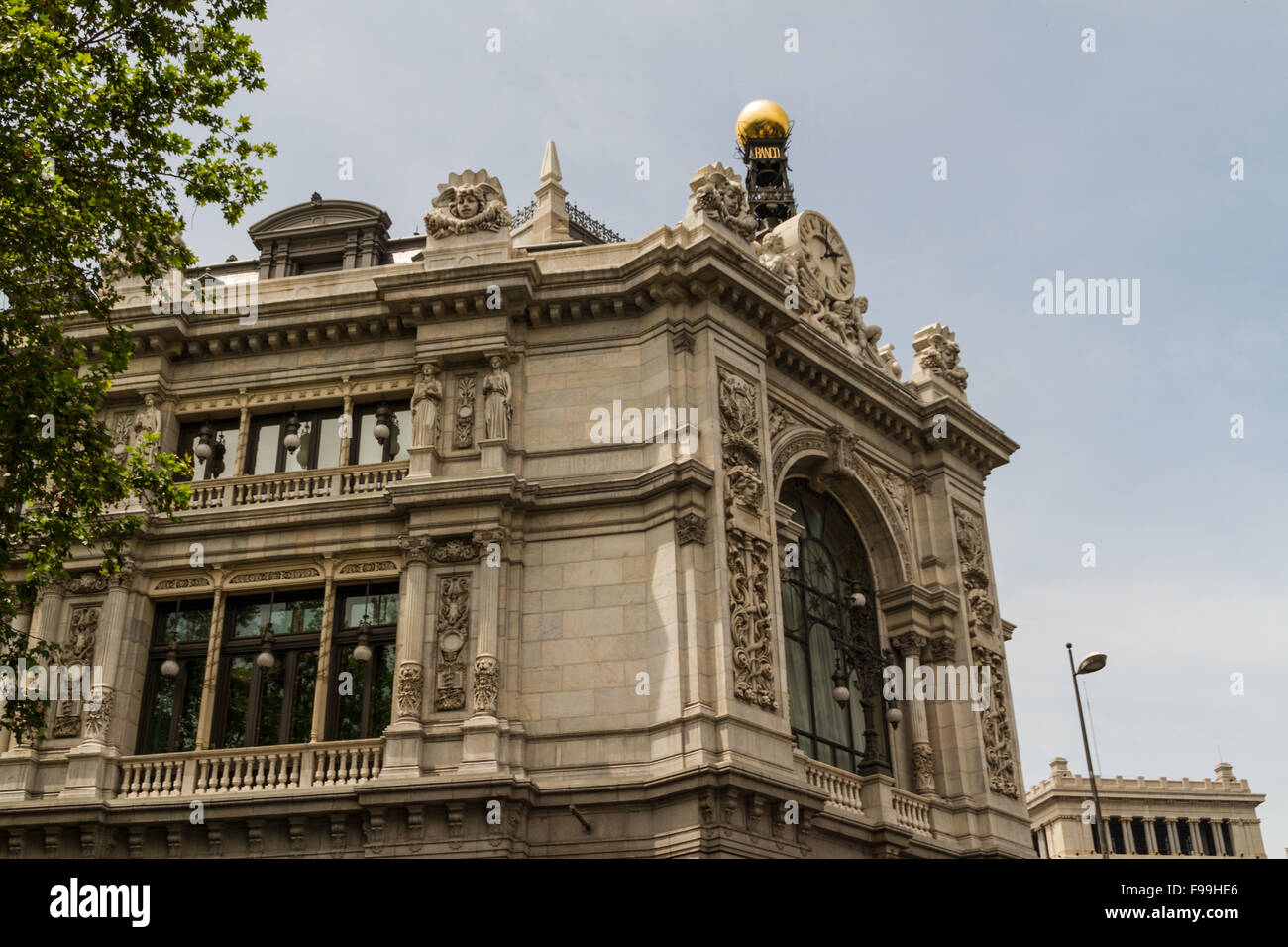 Street View in Madrid Stock Photo - Alamy