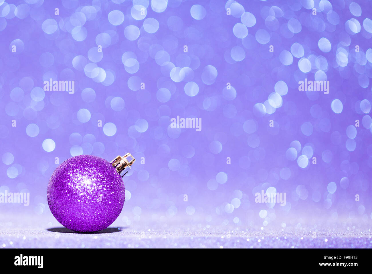 Beautiful Glitter christmas ball Stock Photo - Alamy