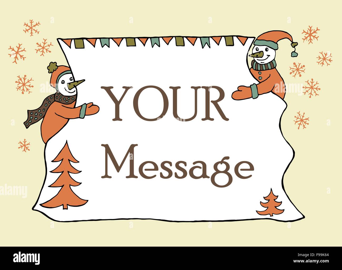 New year message banner, hand drawn Stock Vector Image & Art - Alamy
