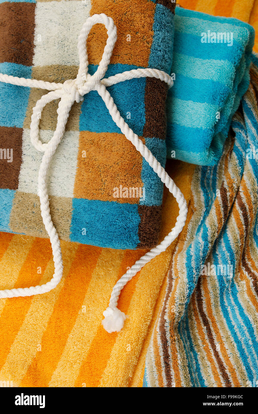 Dry soft orange towel hi-res stock photography and images - Alamy