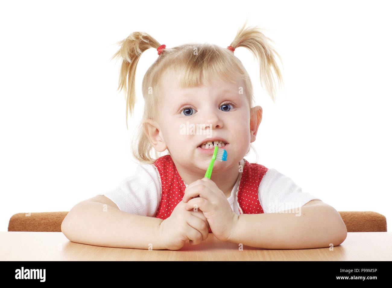 child with toothbrush Stock Photo - Alamy