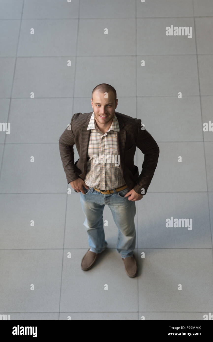 Successful businessman celebrating achievement hi-res stock photography ...