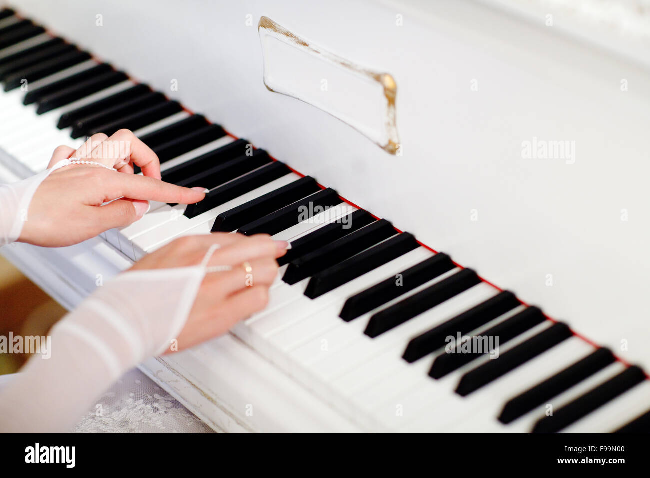 playing the piano Stock Photo - Alamy