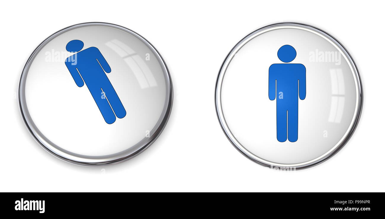 Circle emblem pictogram man hi-res stock photography and images - Alamy