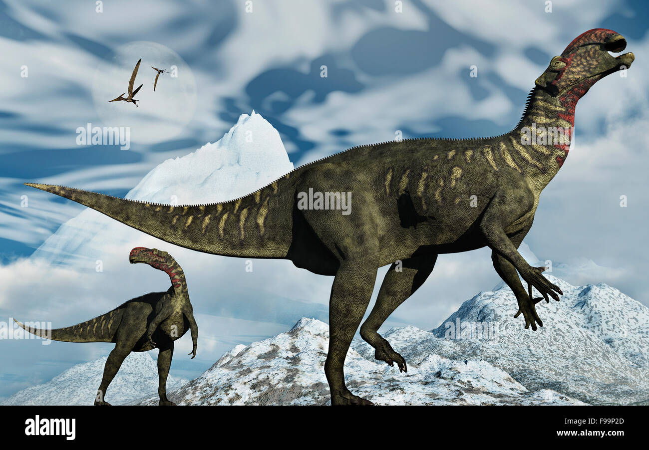 Altirhinus Herbivore Dinosaurs Stock Photo - Alamy