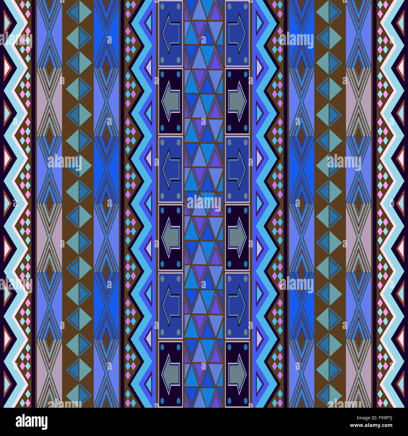 Blue rug design Stock Photo - Alamy