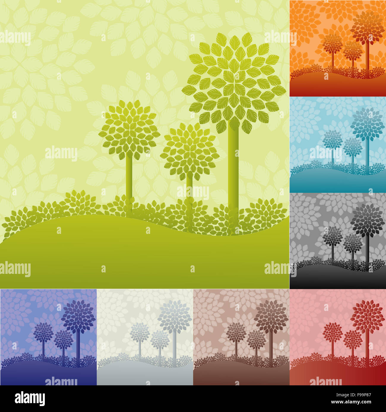 Background design trees hi-res stock photography and images - Alamy